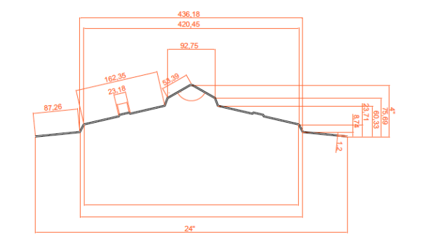 10' 6" Ridge Cap - Opal - Duralight Plastics